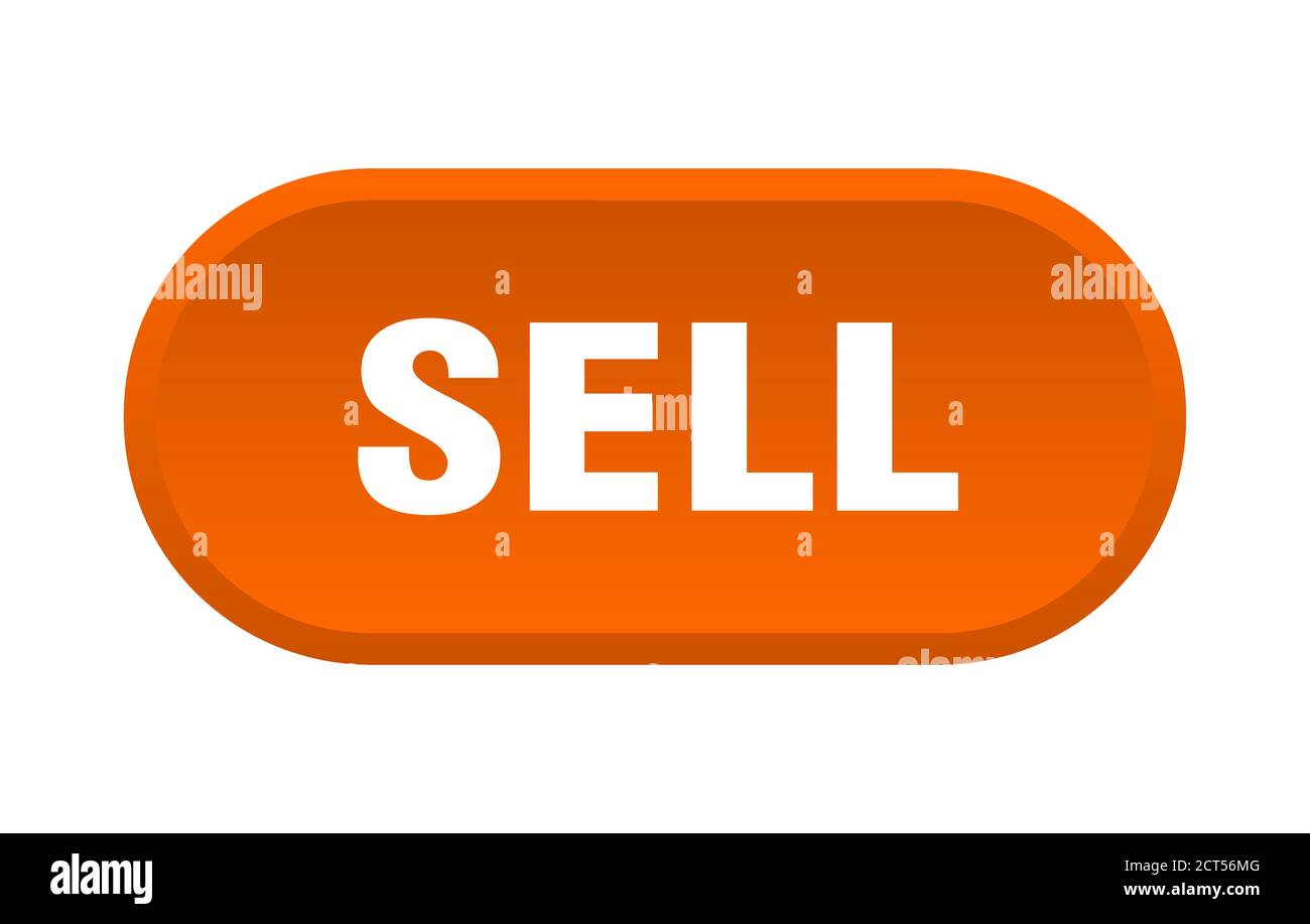 sell button. rounded sign isolated on white background Stock Vector ...
