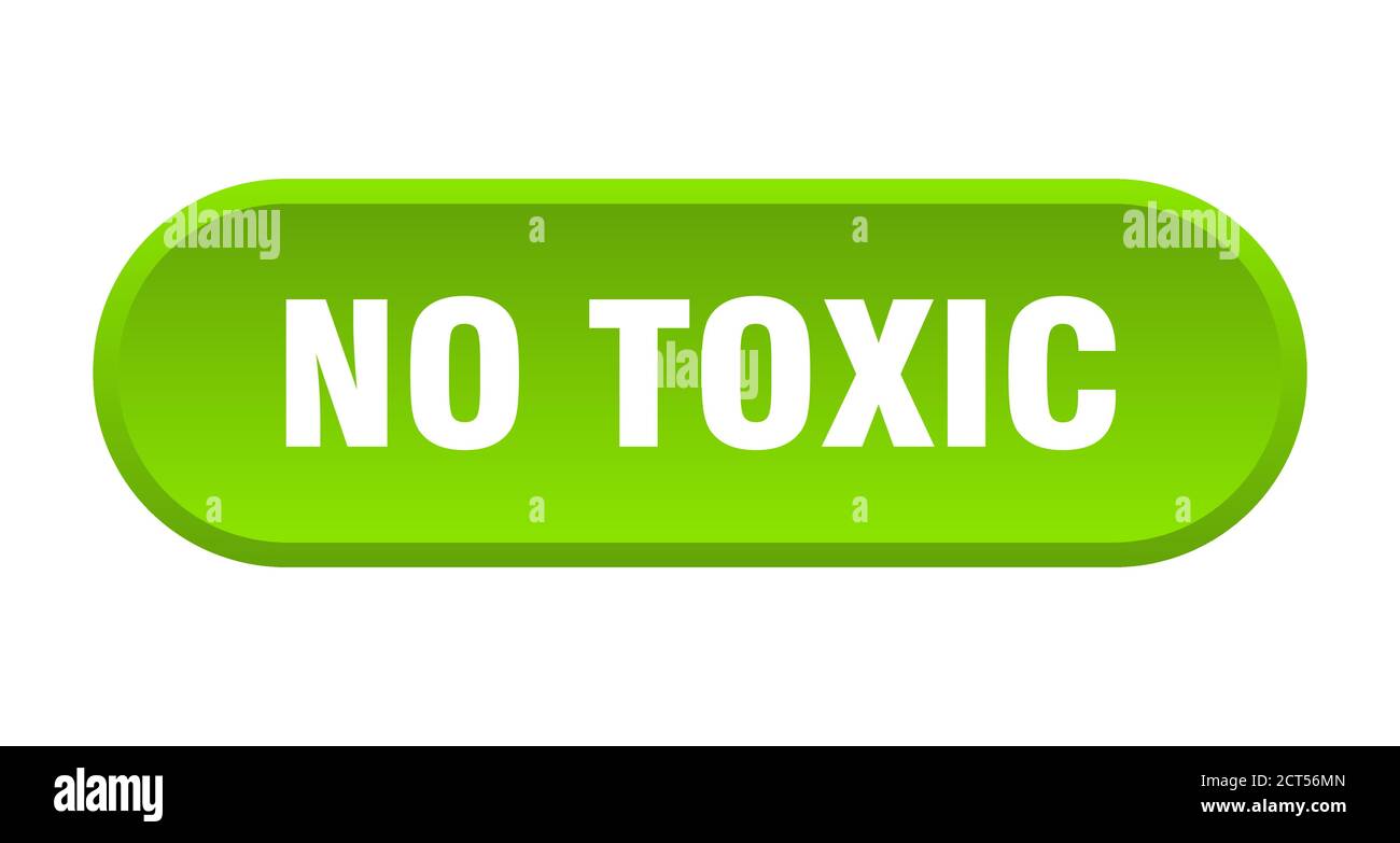 no toxic button. rounded sign isolated on white background Stock Vector ...