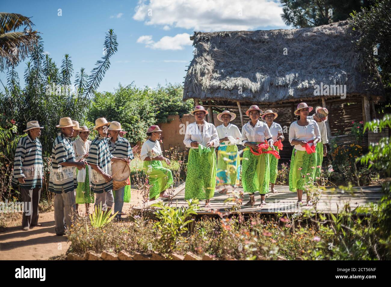 Traditional dance at Ambohimahasoa, Haute Matsiatra Region, Madagascar ...