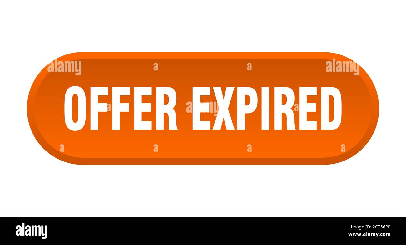 offer expired button. rounded sign isolated on white background Stock ...