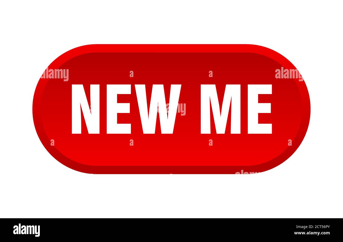 new me button. rounded sign isolated on white background Stock Vector ...