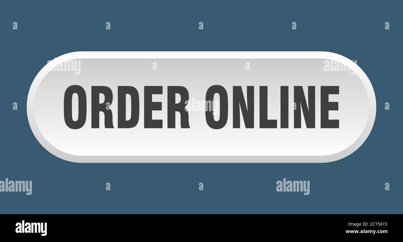 order online button. rounded sign isolated on white background Stock ...
