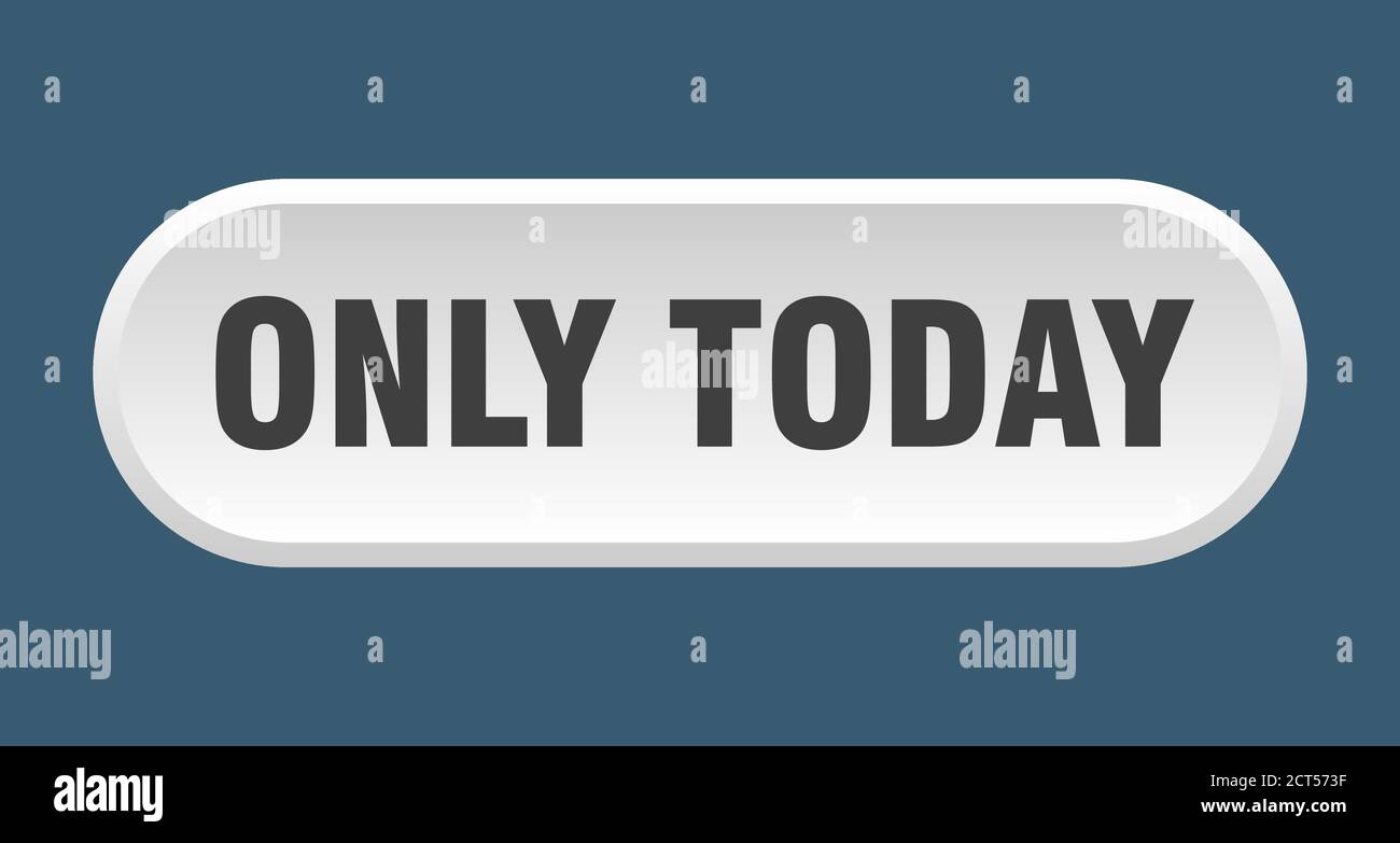 only today button. rounded sign isolated on white background Stock ...