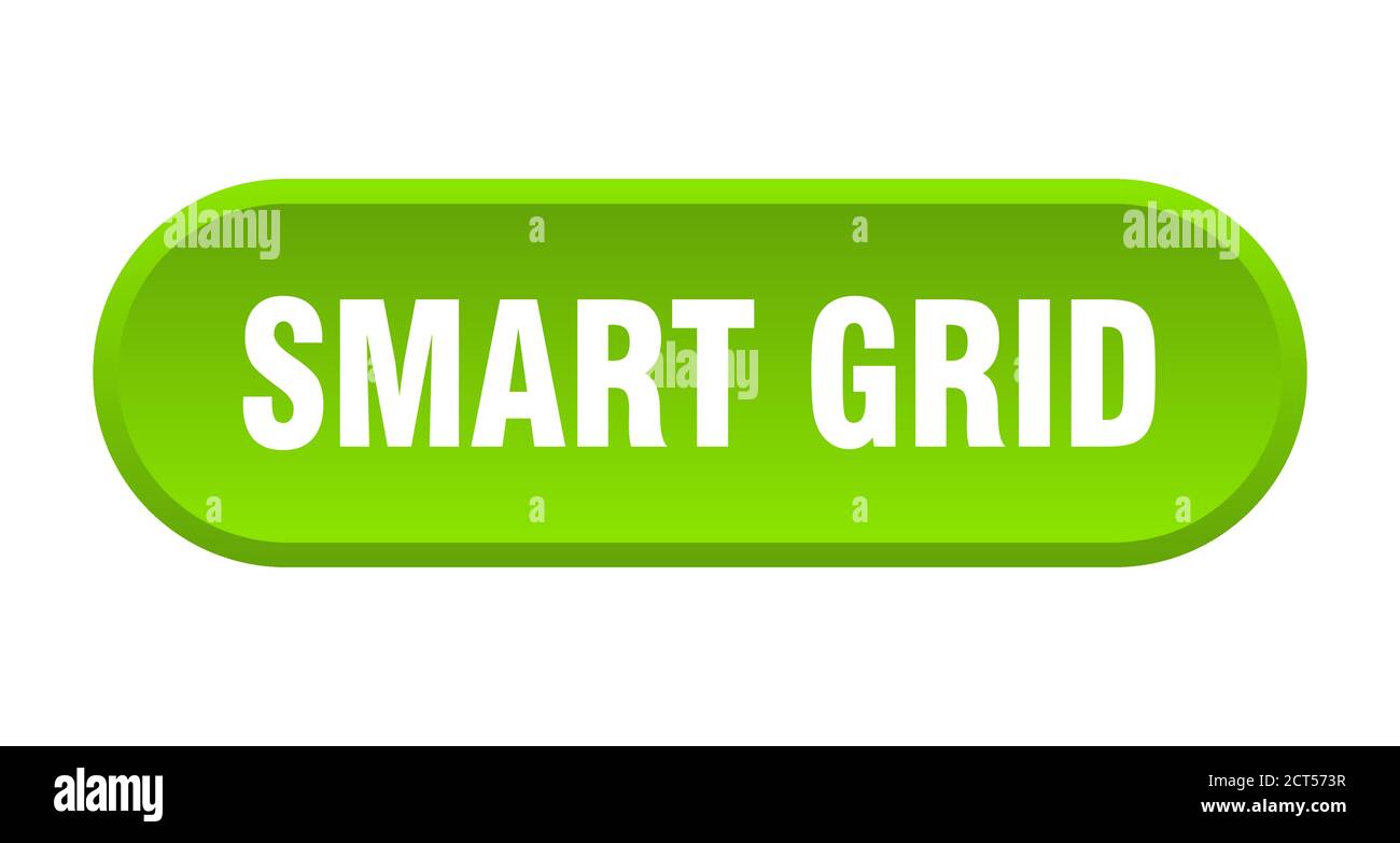 smart grid button. rounded sign isolated on white background Stock ...