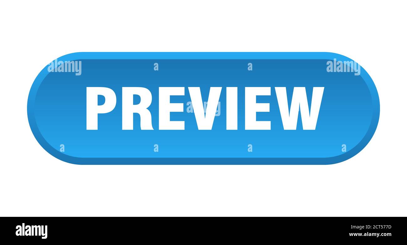 preview button. rounded sign isolated on white background Stock Vector ...