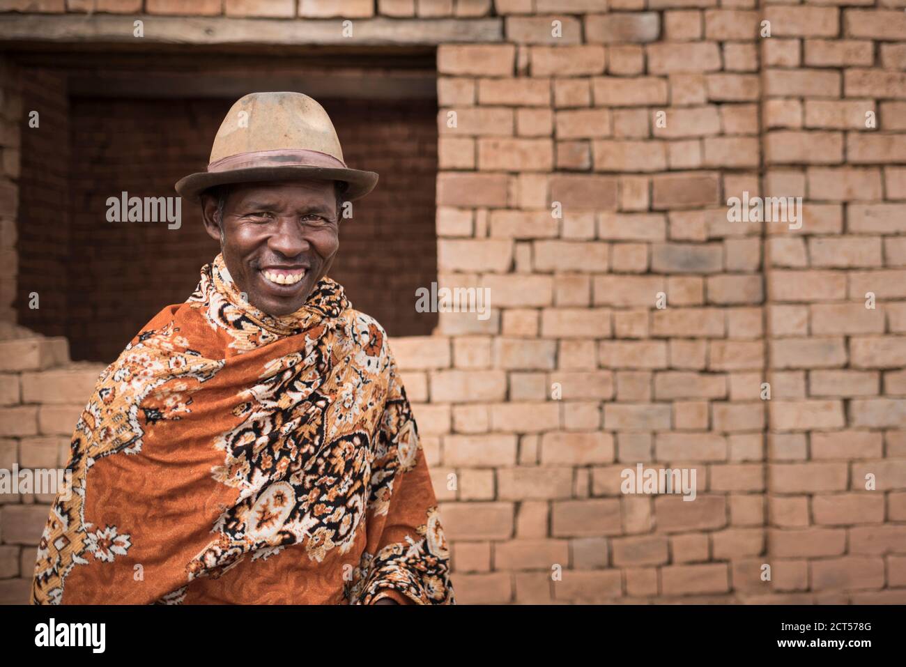 Portrait of a pig farmer, Andohasana Monday Pig Market, Madagascar ...