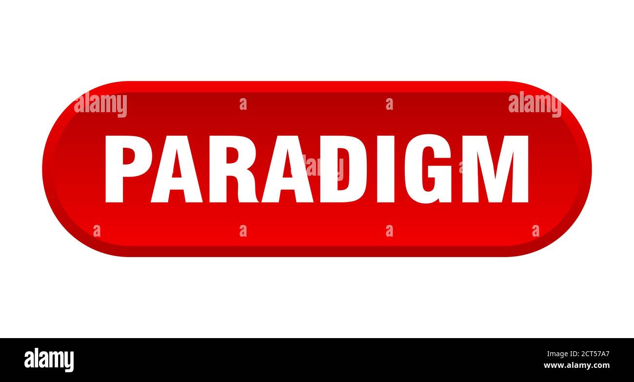 paradigm button. rounded sign isolated on white background Stock Vector ...
