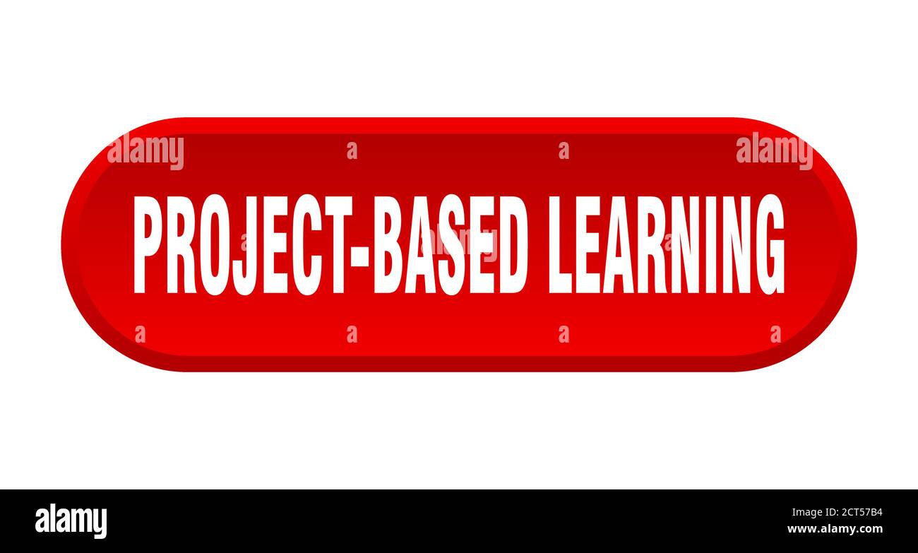 project-based learning button. rounded sign isolated on white ...