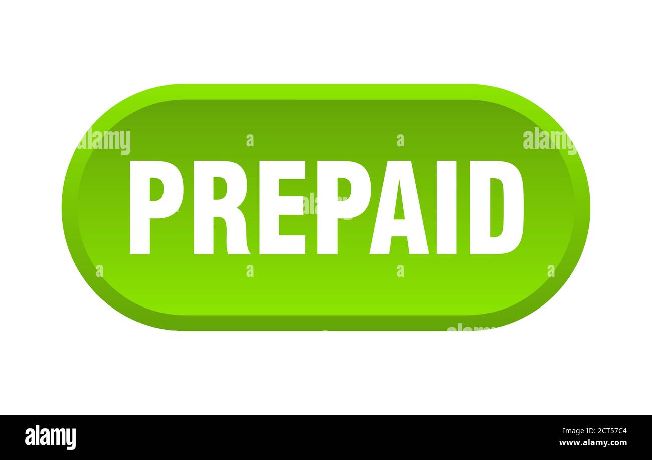 prepaid button. rounded sign isolated on white background Stock Vector ...