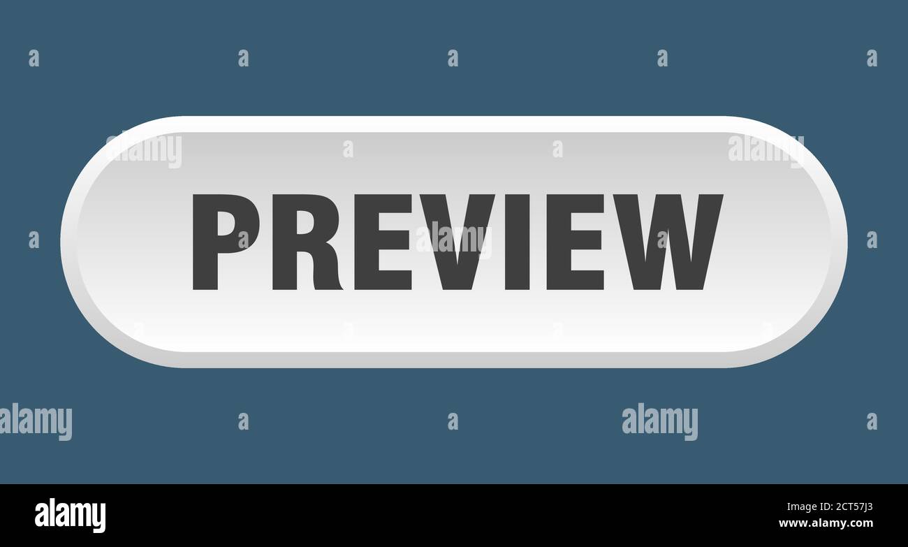 preview button. rounded sign isolated on white background Stock Vector ...