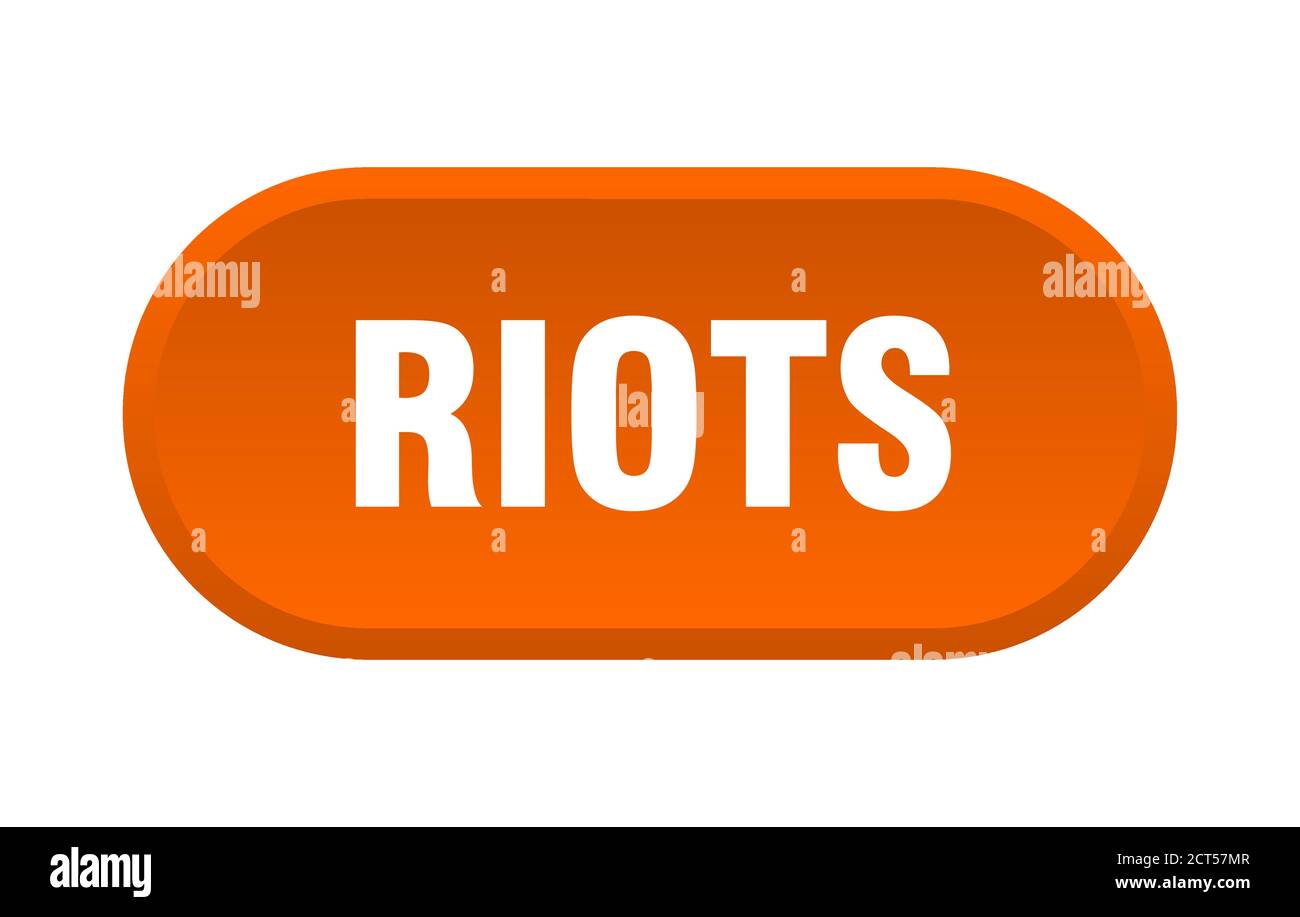 riots button. rounded sign isolated on white background Stock Vector ...