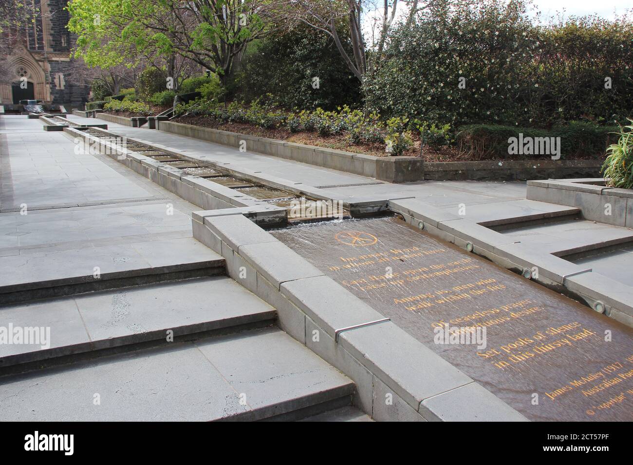 steps and canal in melbourne (australia Stock Photo - Alamy
