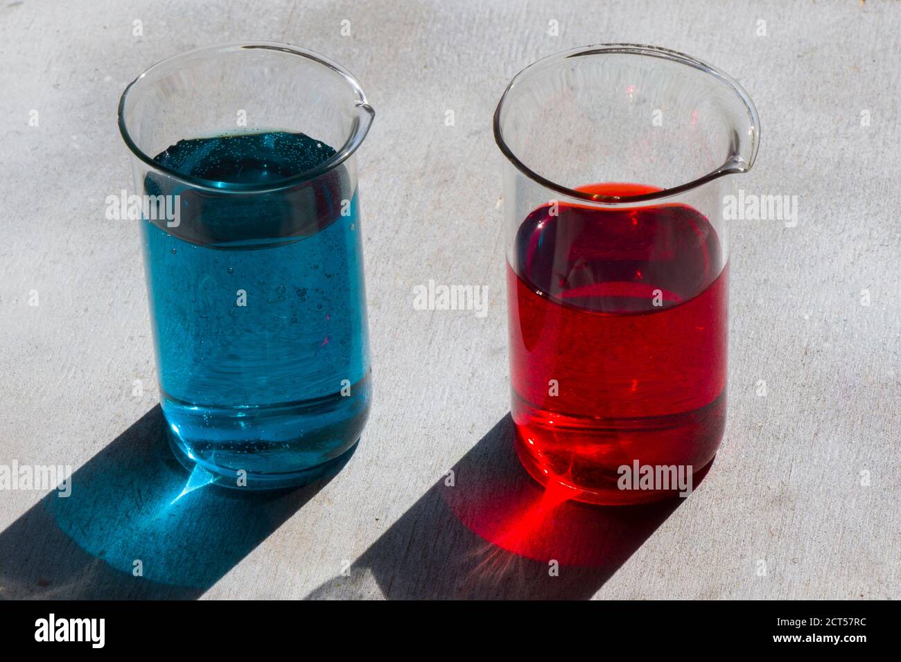 Matrix film choice, Color water glassware, reagents in the laboratory ...