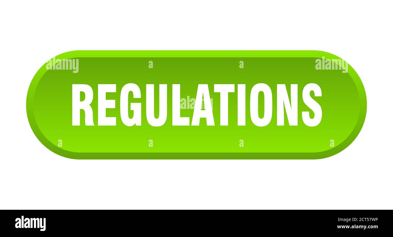 regulations button. rounded sign isolated on white background Stock Vector Image & Art - Alamy