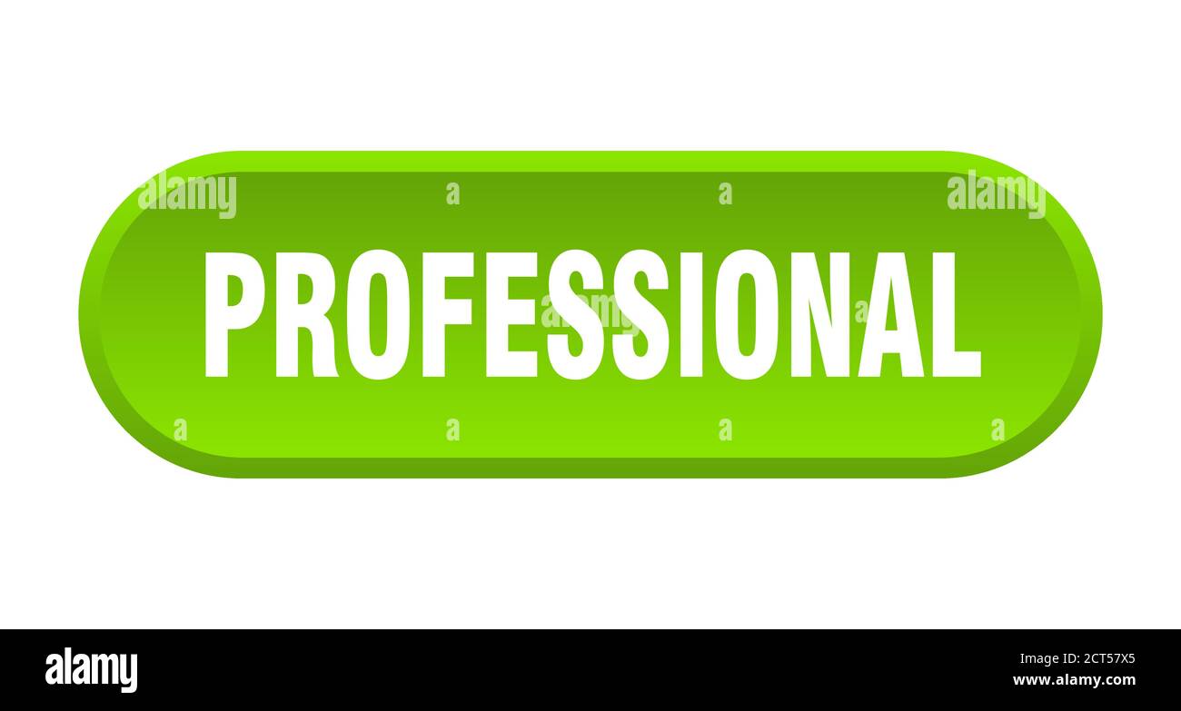 professional button. rounded sign isolated on white background Stock ...