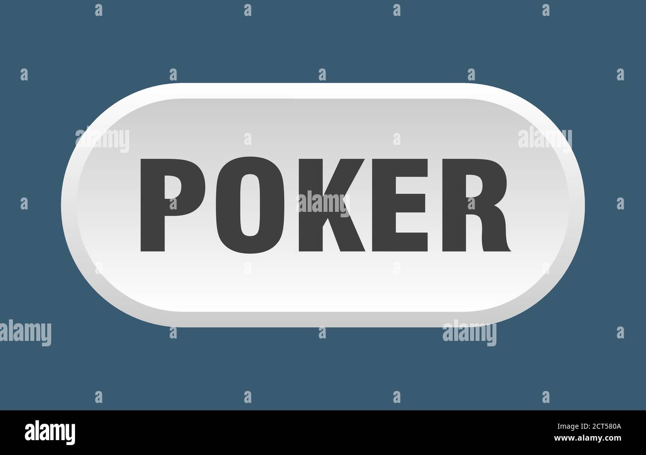 poker button. rounded sign isolated on white background Stock Vector ...