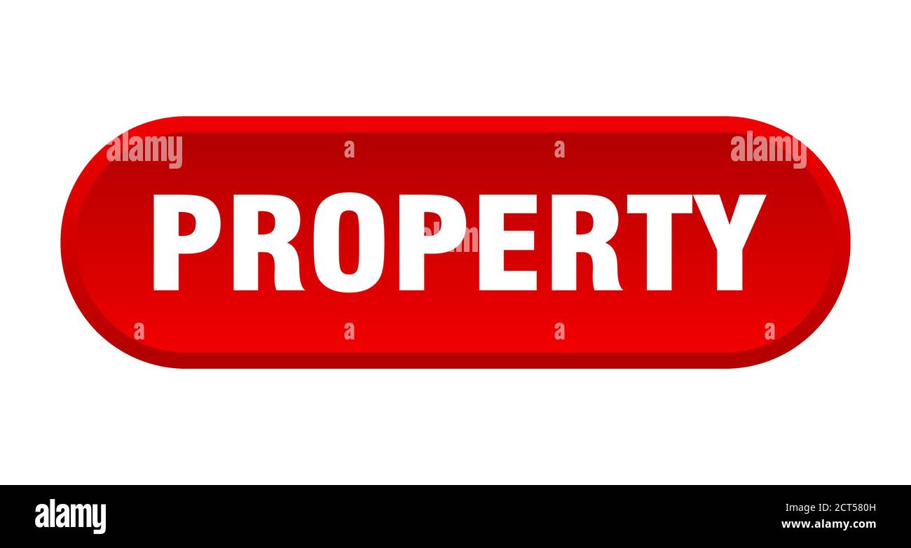 property button. rounded sign isolated on white background Stock Vector ...