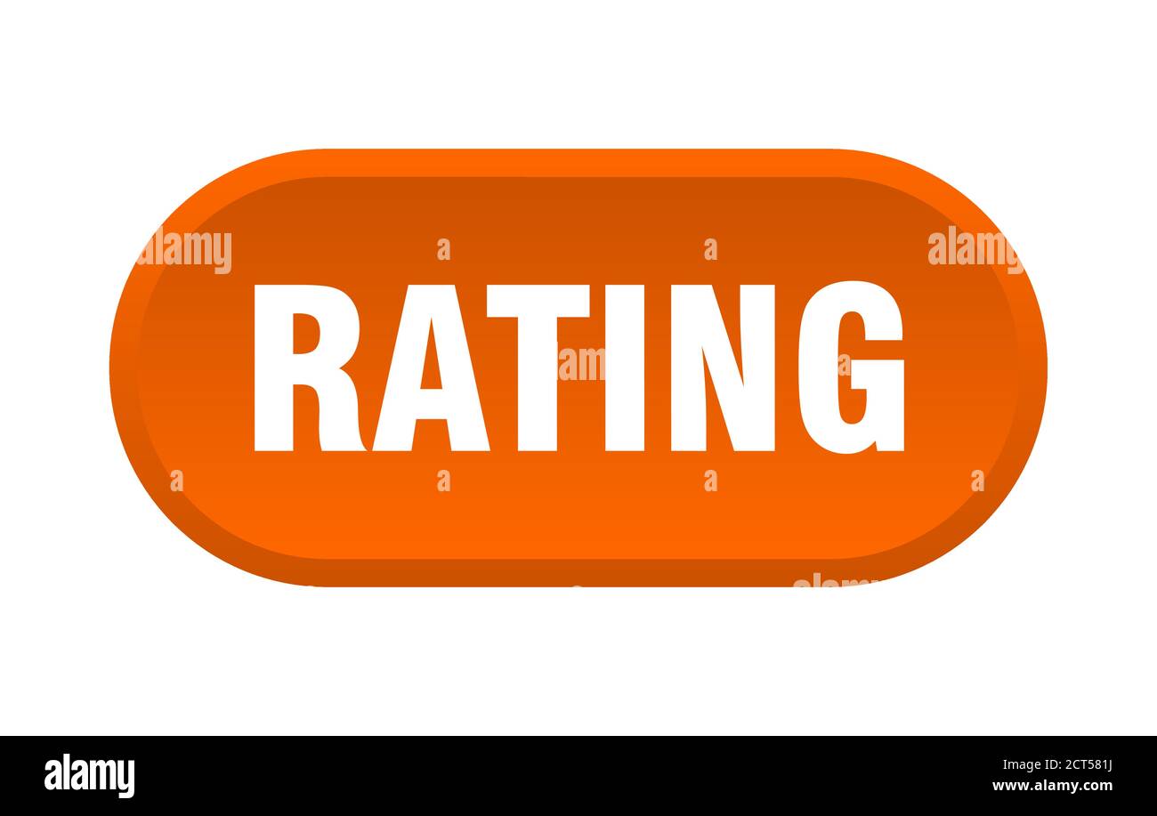 rating button. rounded sign isolated on white background Stock Vector ...