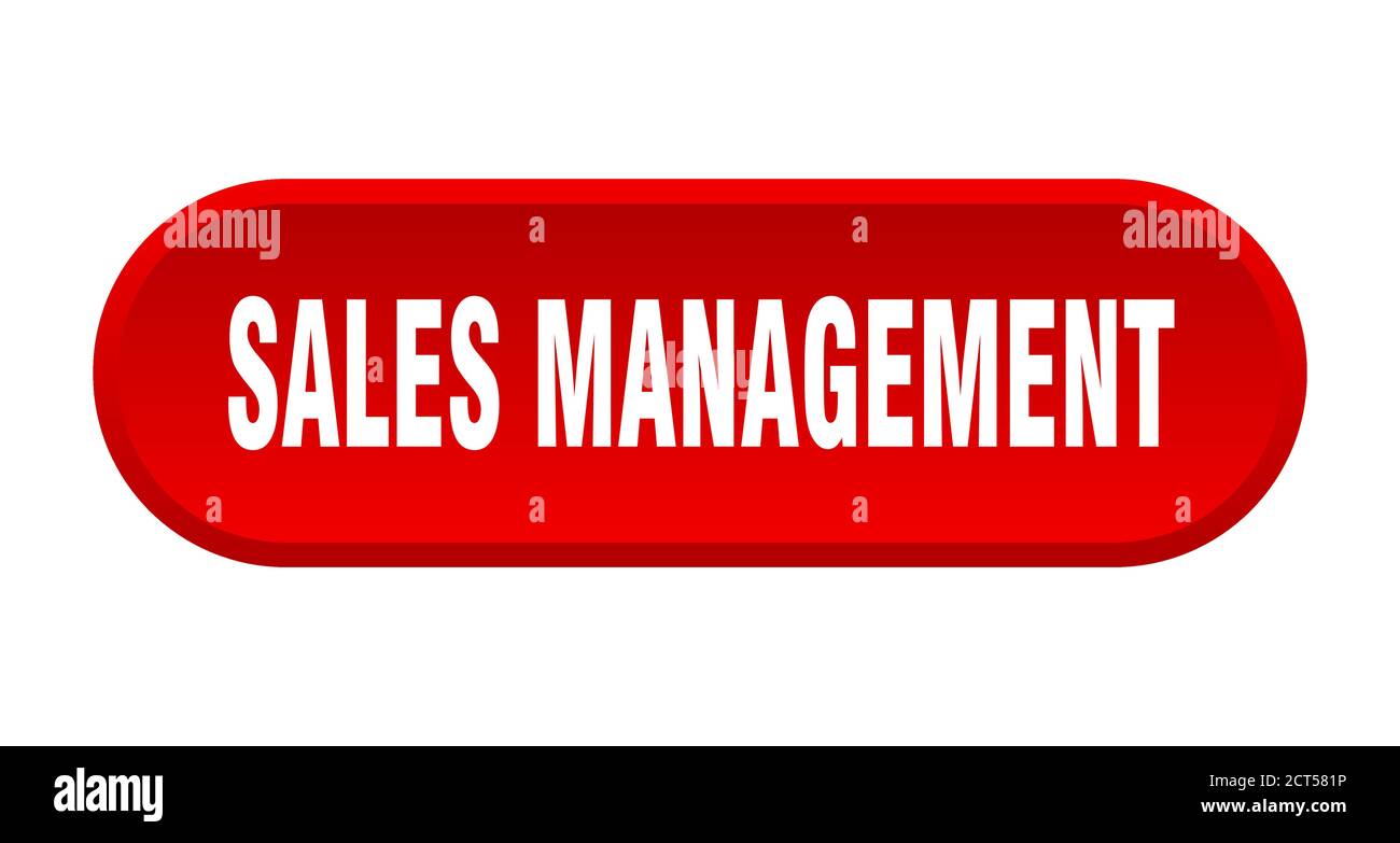 sales management button. rounded sign isolated on white background ...
