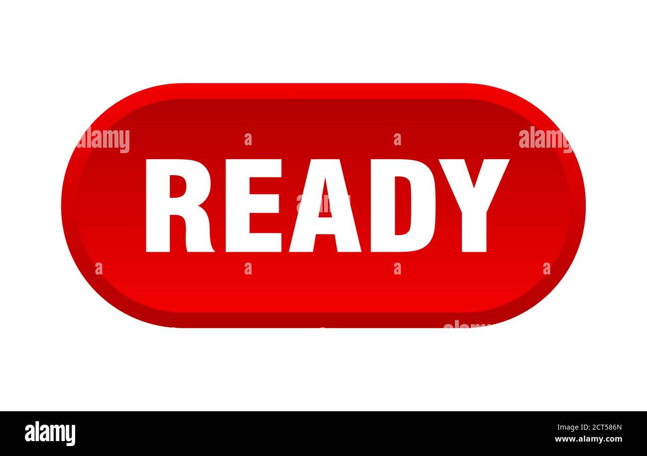 ready button. rounded sign isolated on white background Stock Vector ...