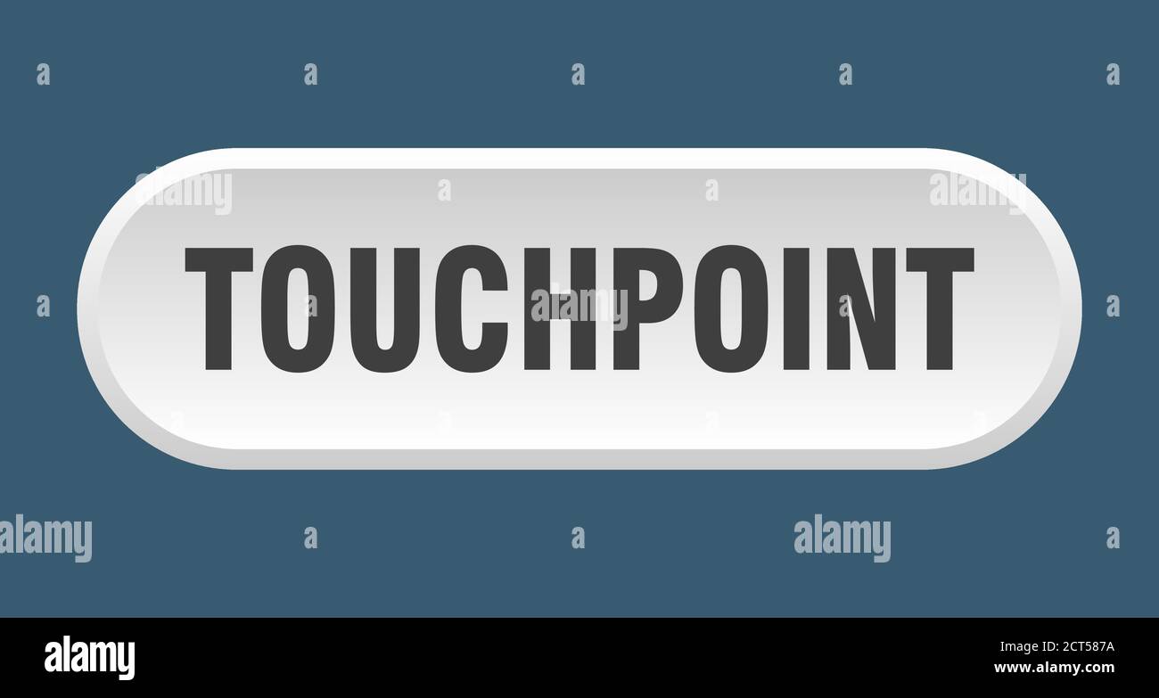 touchpoint button. rounded sign isolated on white background Stock ...