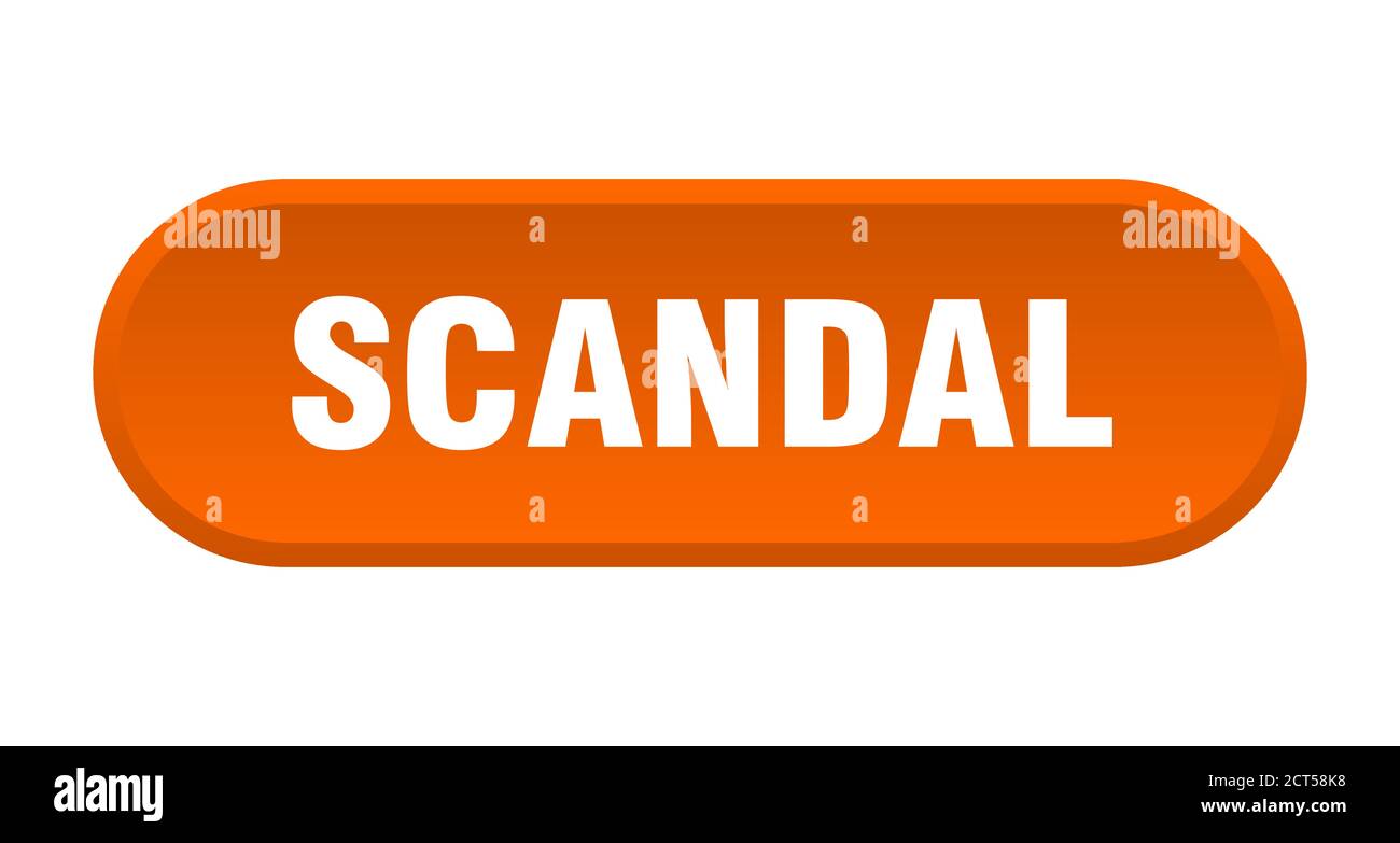scandal button. rounded sign isolated on white background Stock Vector ...