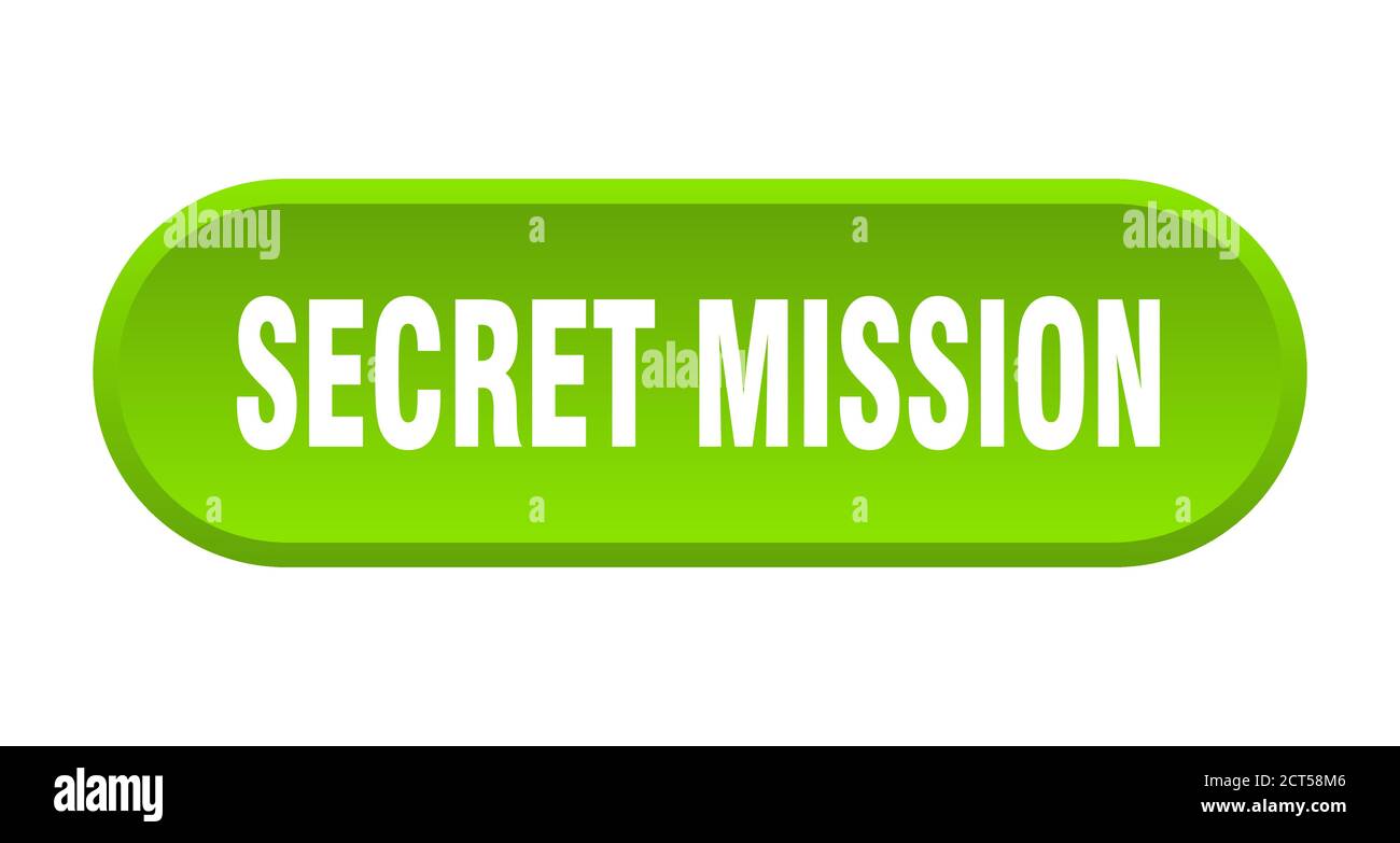 secret mission button. rounded sign isolated on white background Stock ...