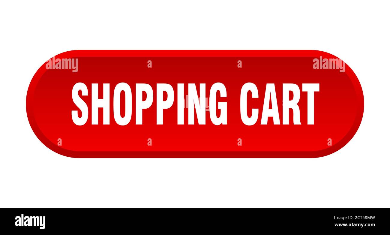 shopping cart button. rounded sign isolated on white background Stock ...