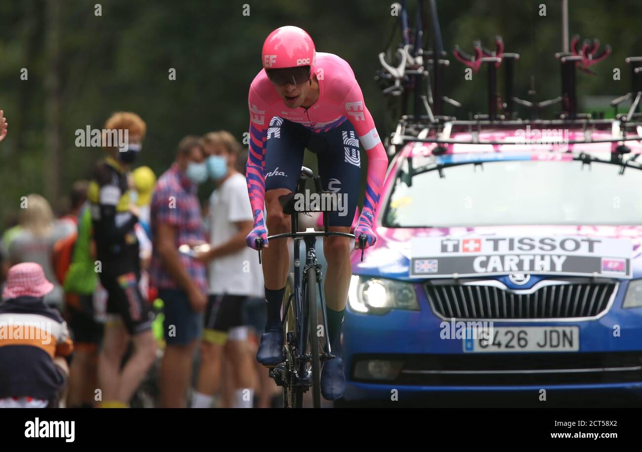 Hugh John Carthy of EF Pro Cycling during the Tour de France 2020 ...