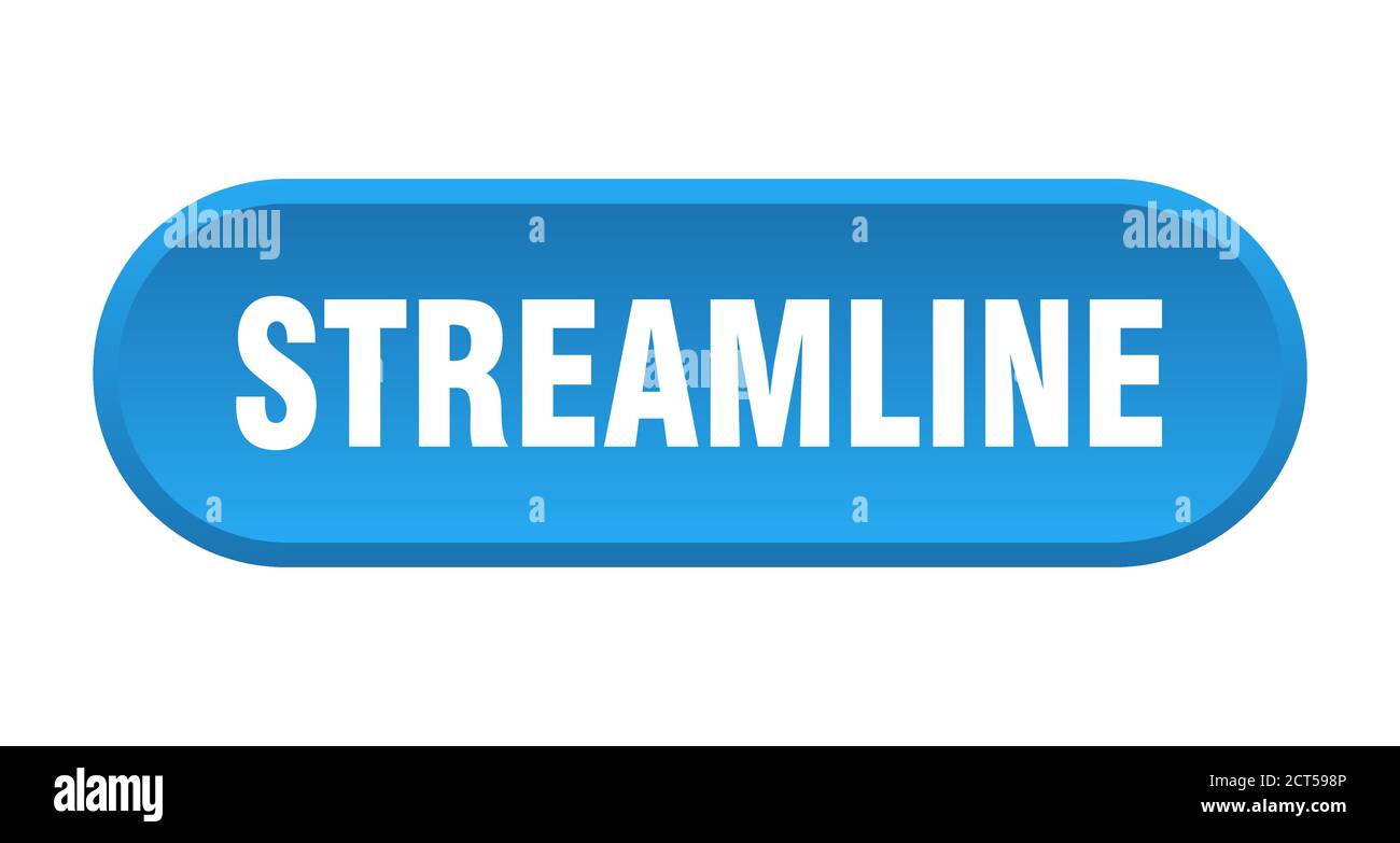 streamline button. rounded sign isolated on white background Stock ...