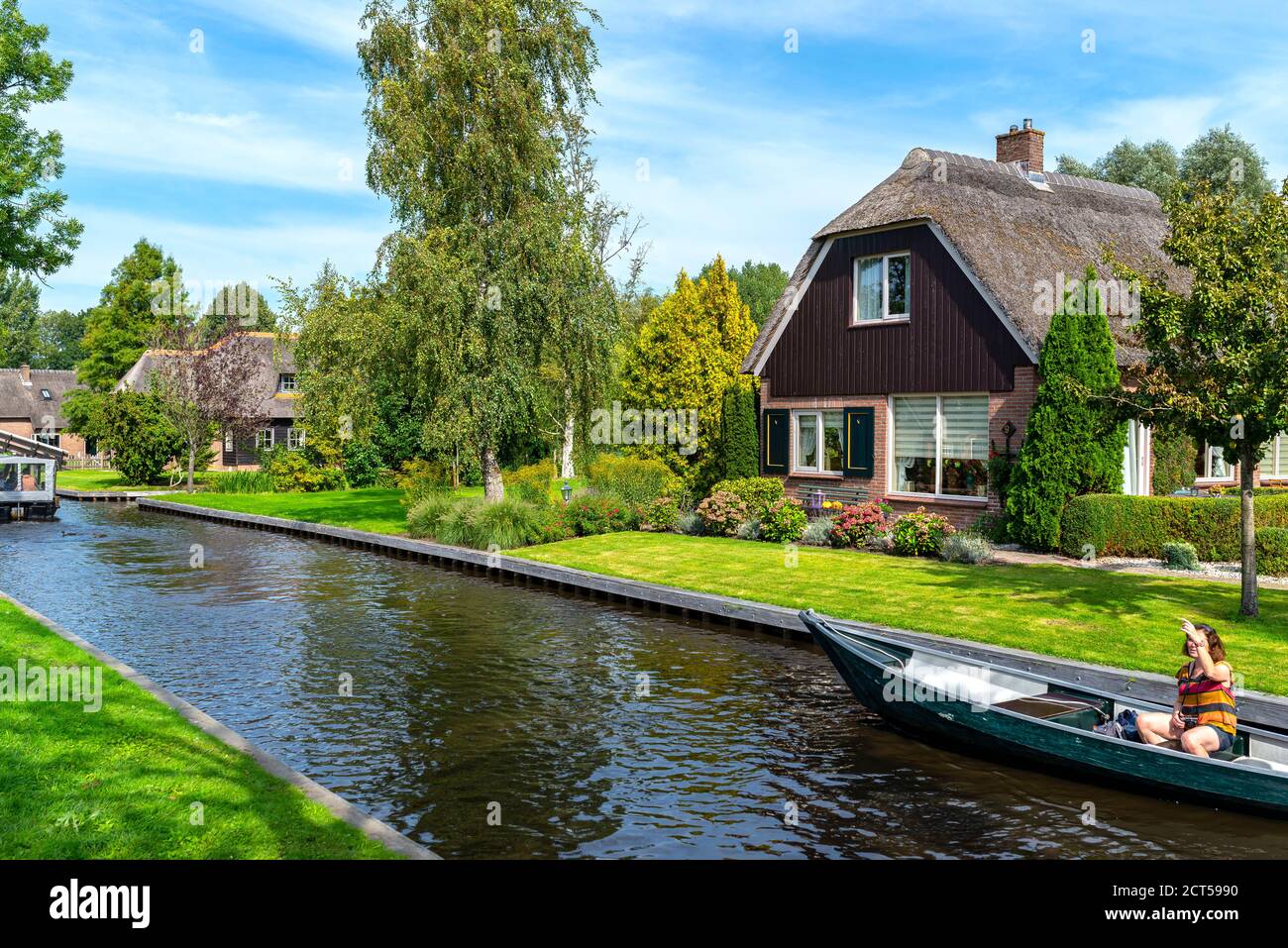 Giethoorn Netherlands 13 September 2020 Beautiful Thatched
