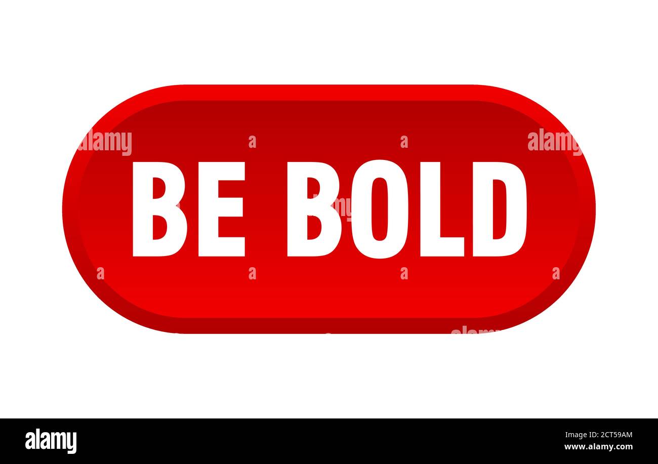 be bold button. rounded sign isolated on white background Stock Vector ...