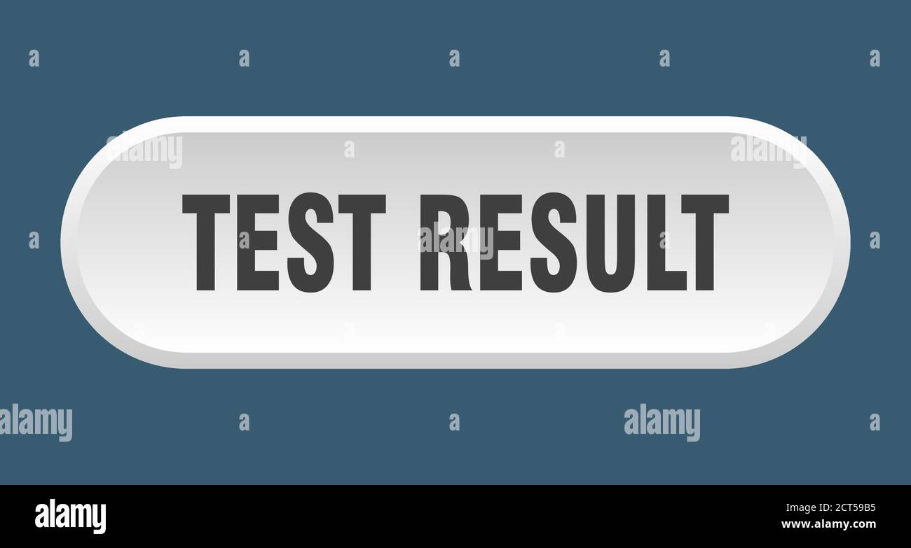 test result button. rounded sign isolated on white background Stock ...