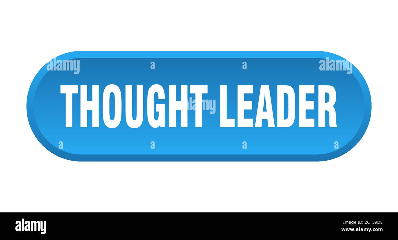 thought leader button. rounded sign isolated on white background Stock Vector Image & Art - Alamy