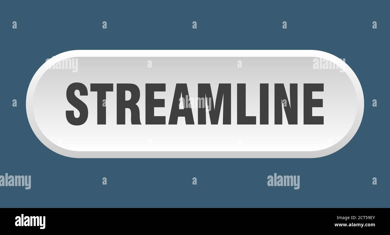 streamline button. rounded sign isolated on white background Stock ...