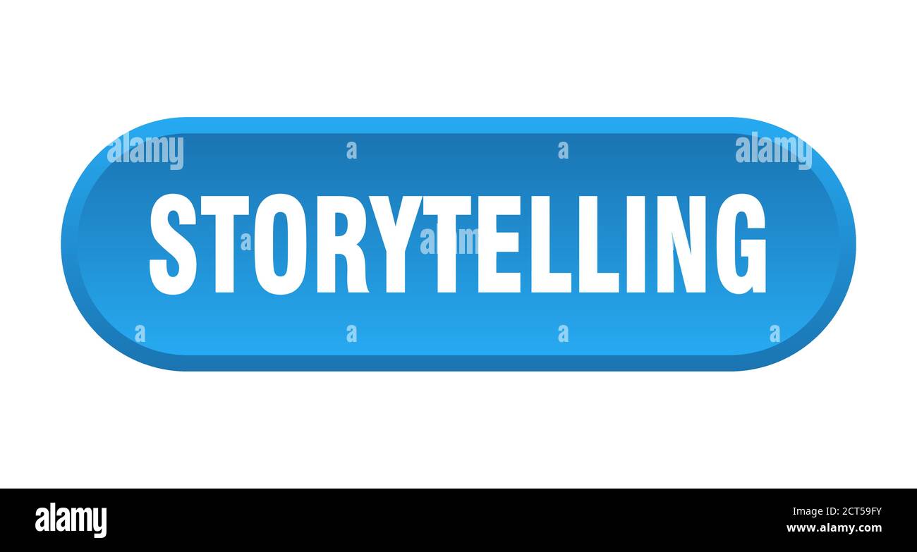 storytelling button. rounded sign isolated on white background Stock ...