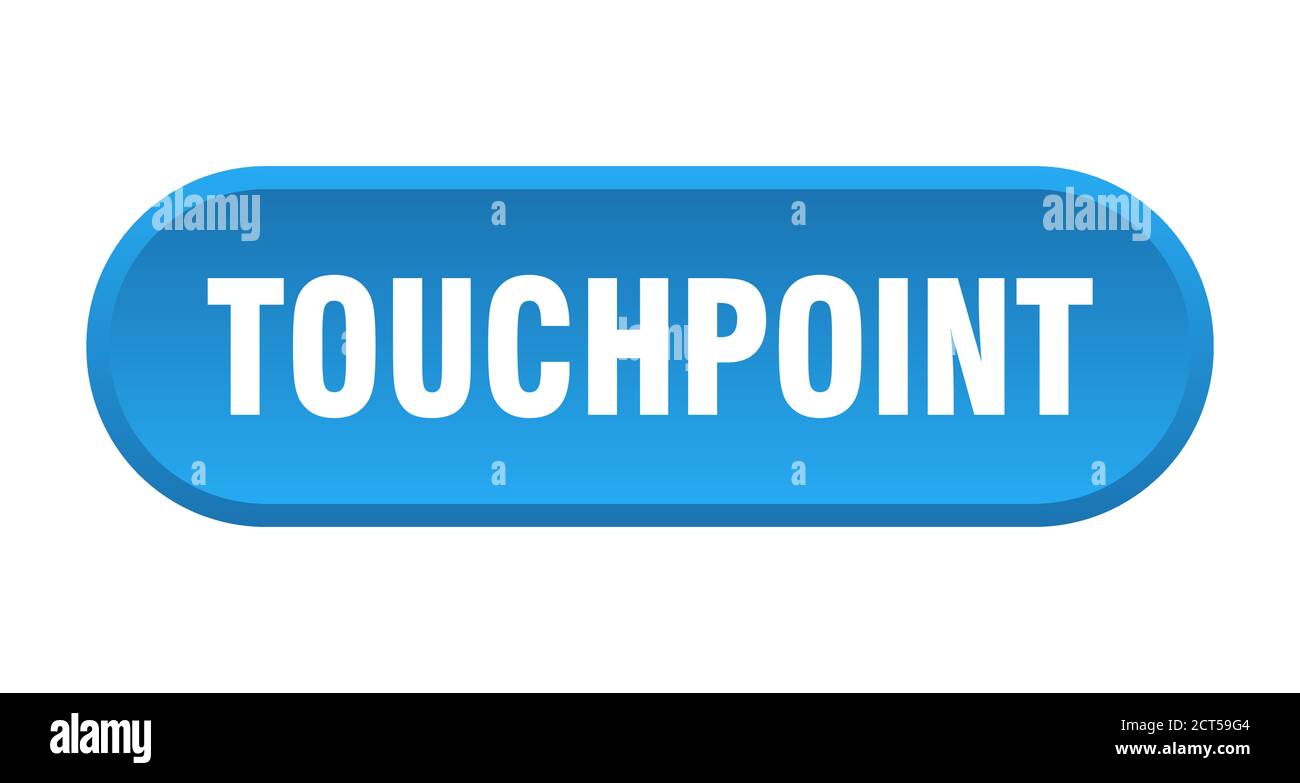 touchpoint button. rounded sign isolated on white background Stock ...