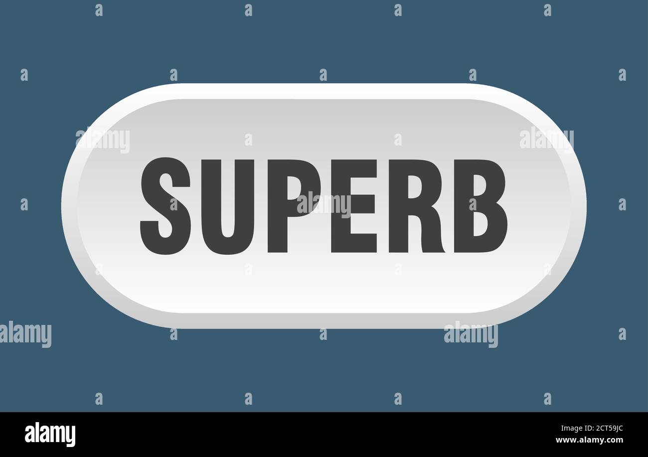 superb button. rounded sign isolated on white background Stock Vector ...