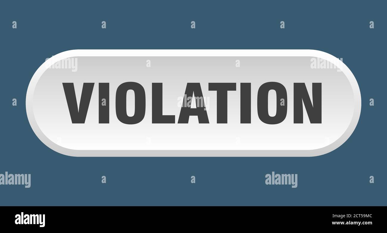 violation button. rounded sign isolated on white background Stock ...