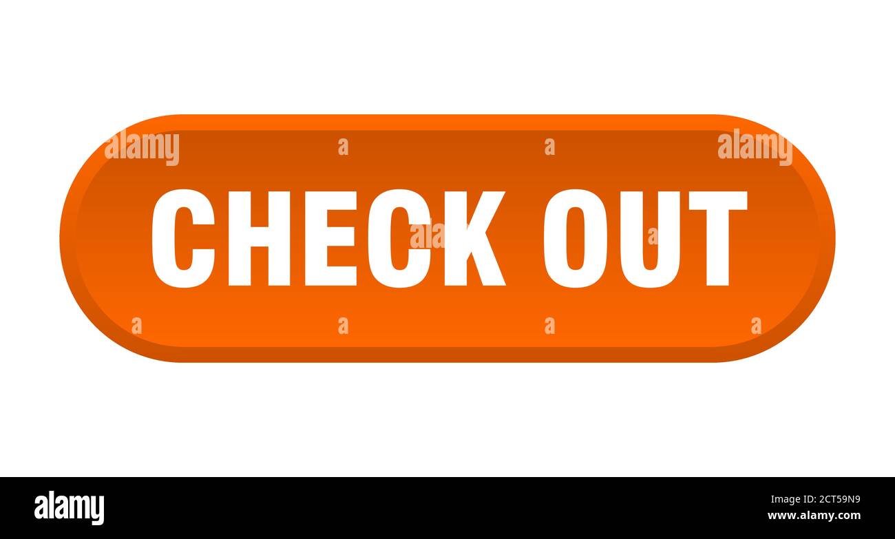 check out button. rounded sign isolated on white background Stock ...
