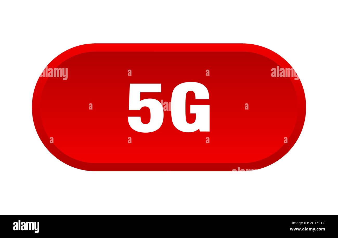 5g button. rounded sign isolated on white background Stock Vector Image ...