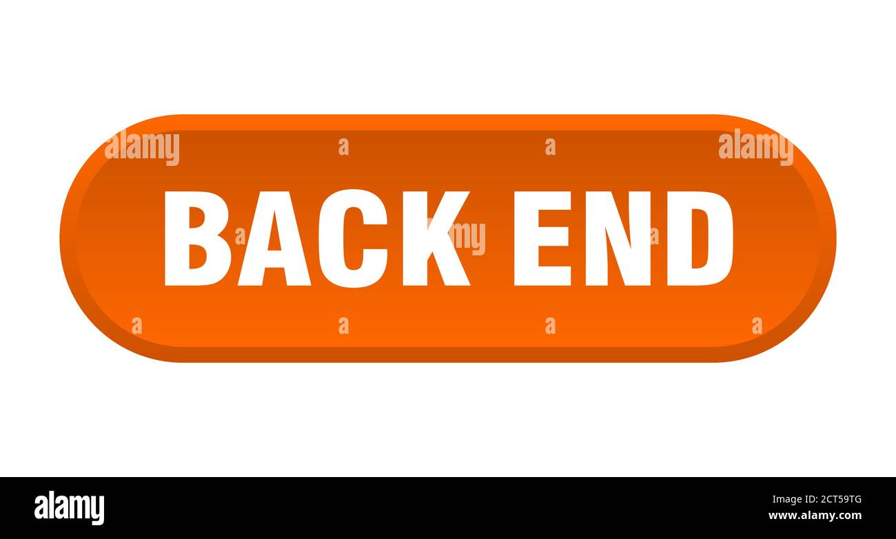 back end button. rounded sign isolated on white background Stock Vector ...