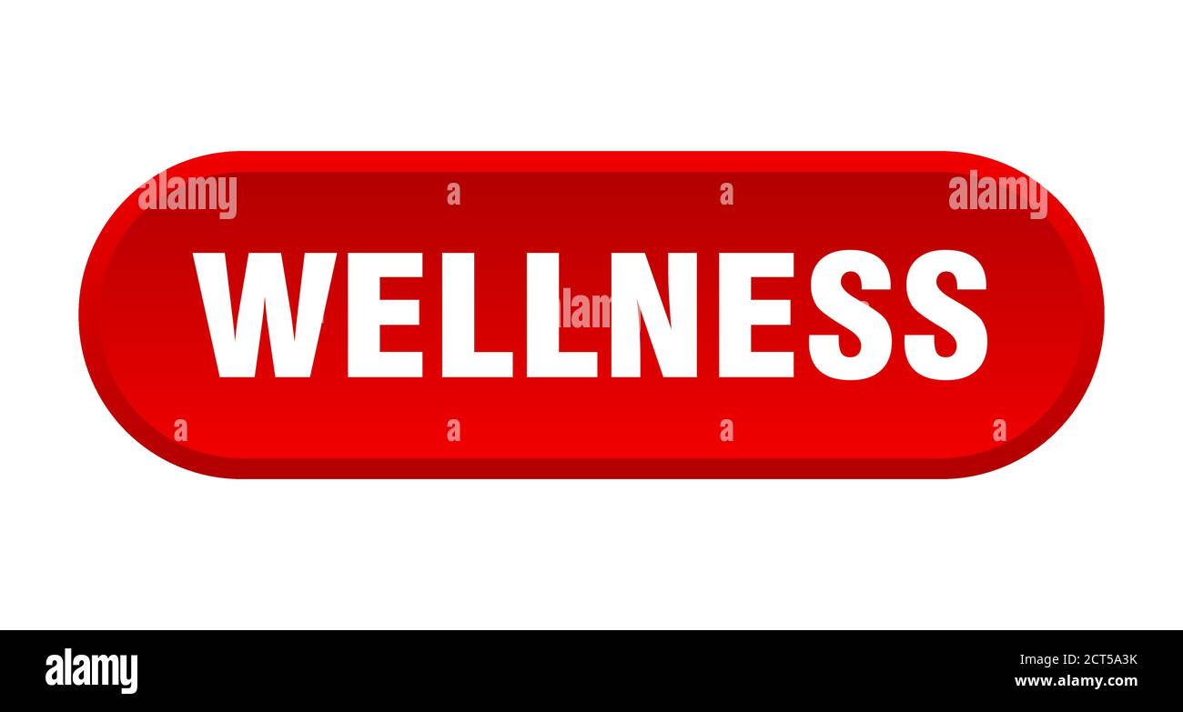 wellness button. rounded sign isolated on white background Stock Vector ...