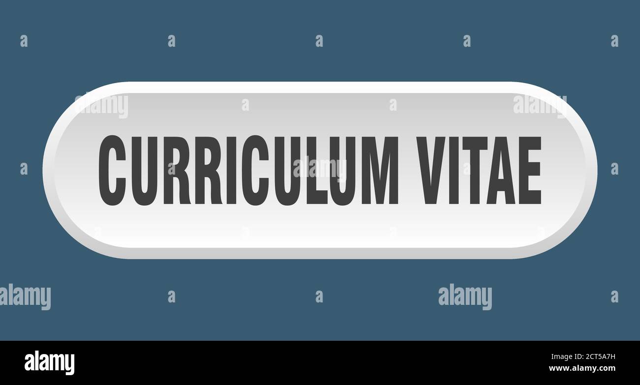 curriculum vitae button. rounded sign isolated on white background ...