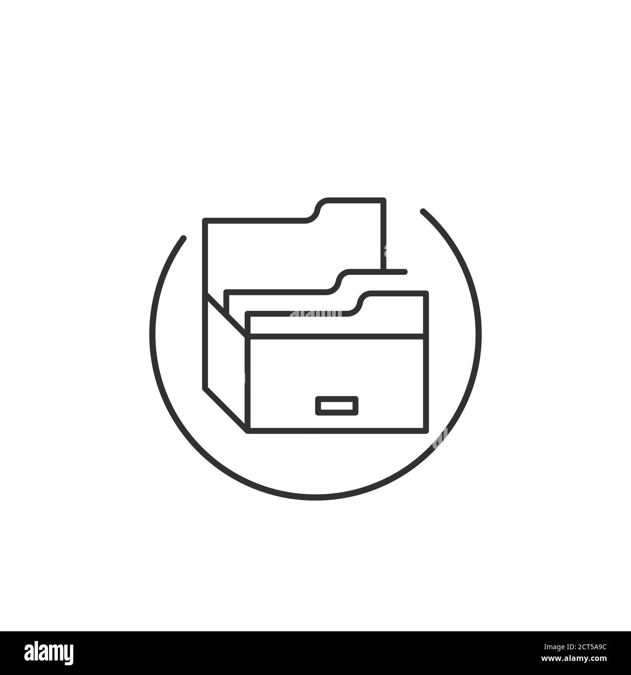 Document Flat Vector Icon Archive Data File Symbol Logo Illustration