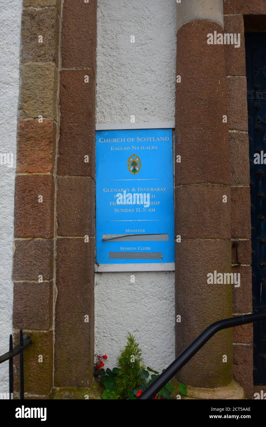 Glenaray and Inveraray Parish Church of Scotland, Inveraray, Argyll ...
