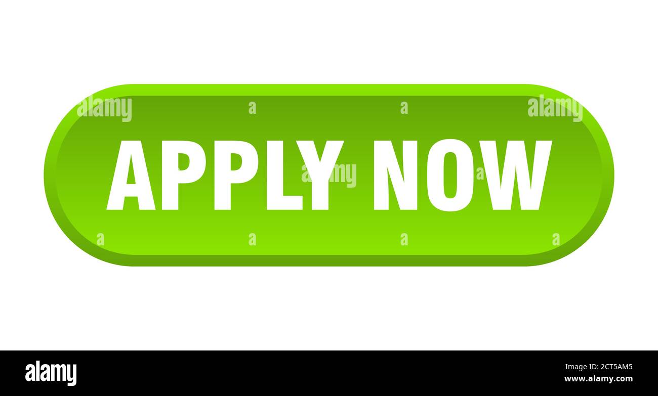 apply now button. rounded sign isolated on white background Stock ...