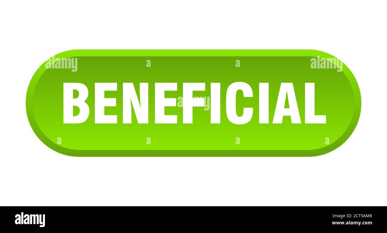 beneficial button. rounded sign isolated on white background Stock ...