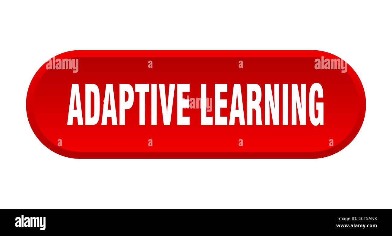 adaptive learning button. rounded sign isolated on white background Stock Vector Image & Art - Alamy