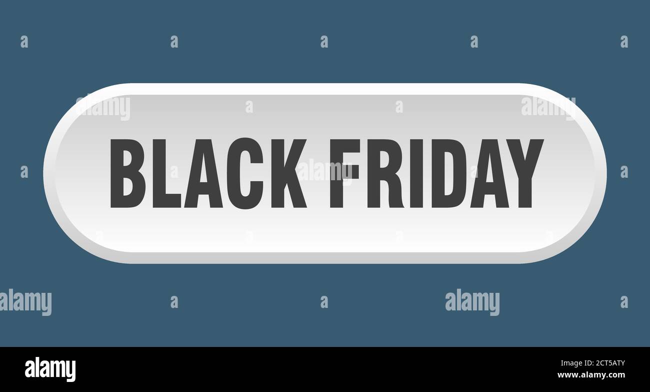 black friday button. rounded sign isolated on white background Stock ...